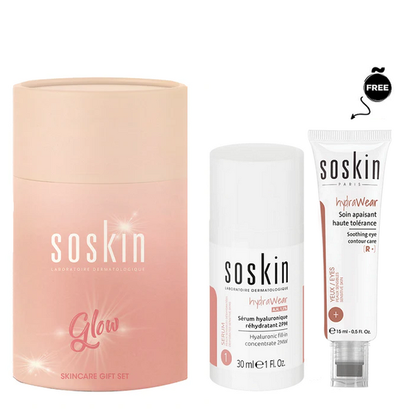 Soskin - Hydra Wear Gift Set ( Hyaluronic Acid Serum + Soothing Eye Ca